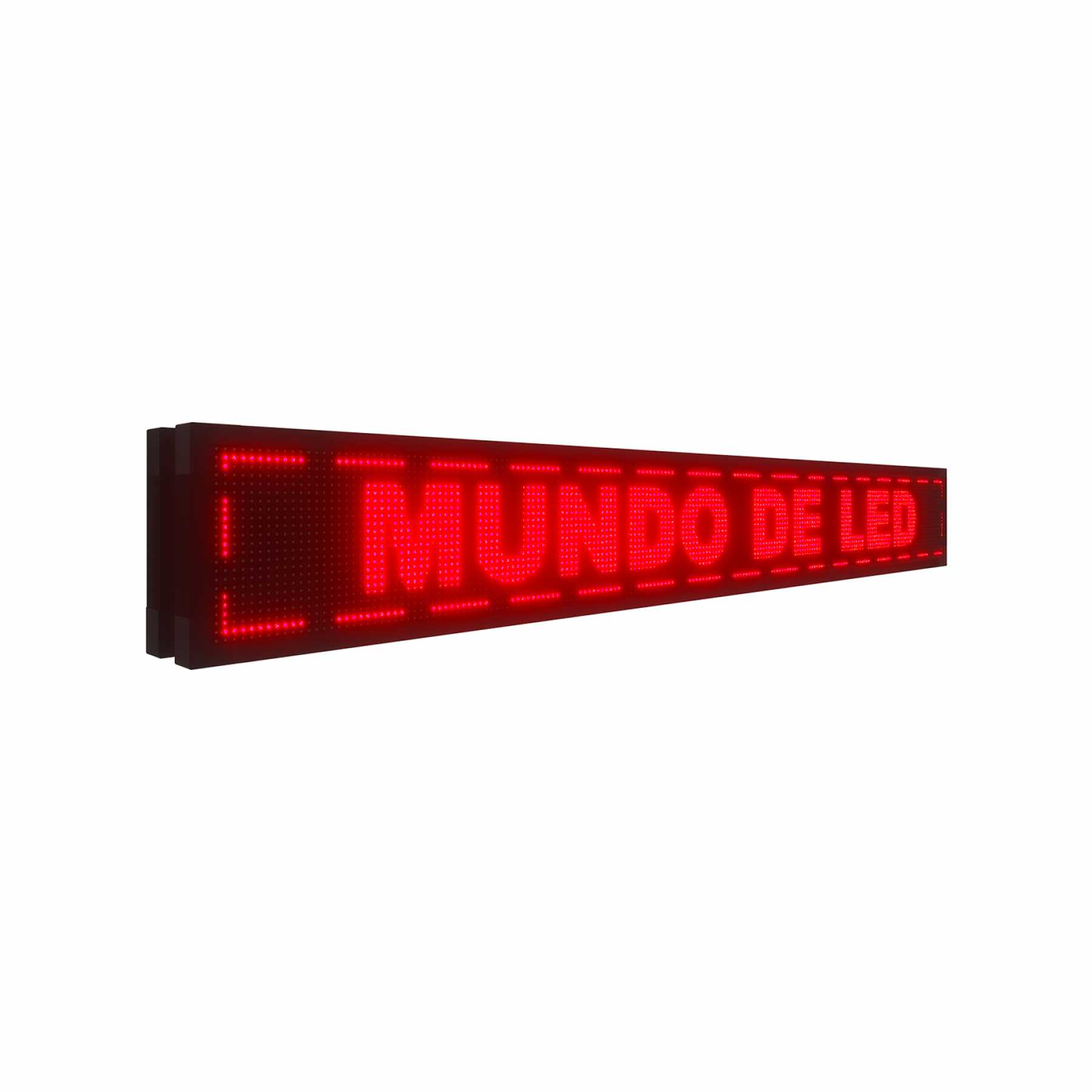 Painel De LED, Letreiro Digital luminoso 199cm x 23cm Alto Brilho Dupla ...