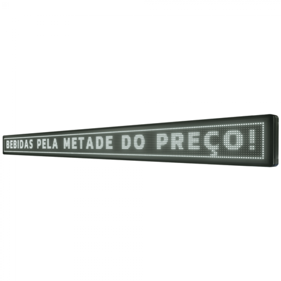Painel De LED, Letreiro Digital 295cm x 39cm Alto Brilho USB