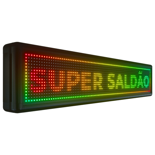 Mundo de LED - Painel de Led Letreiro Luminoso digital