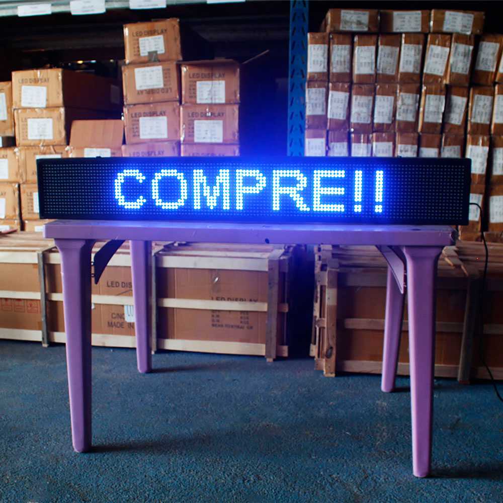 Painel De LED, Letreiro Digital 72cm x 40cm Alto Brilho