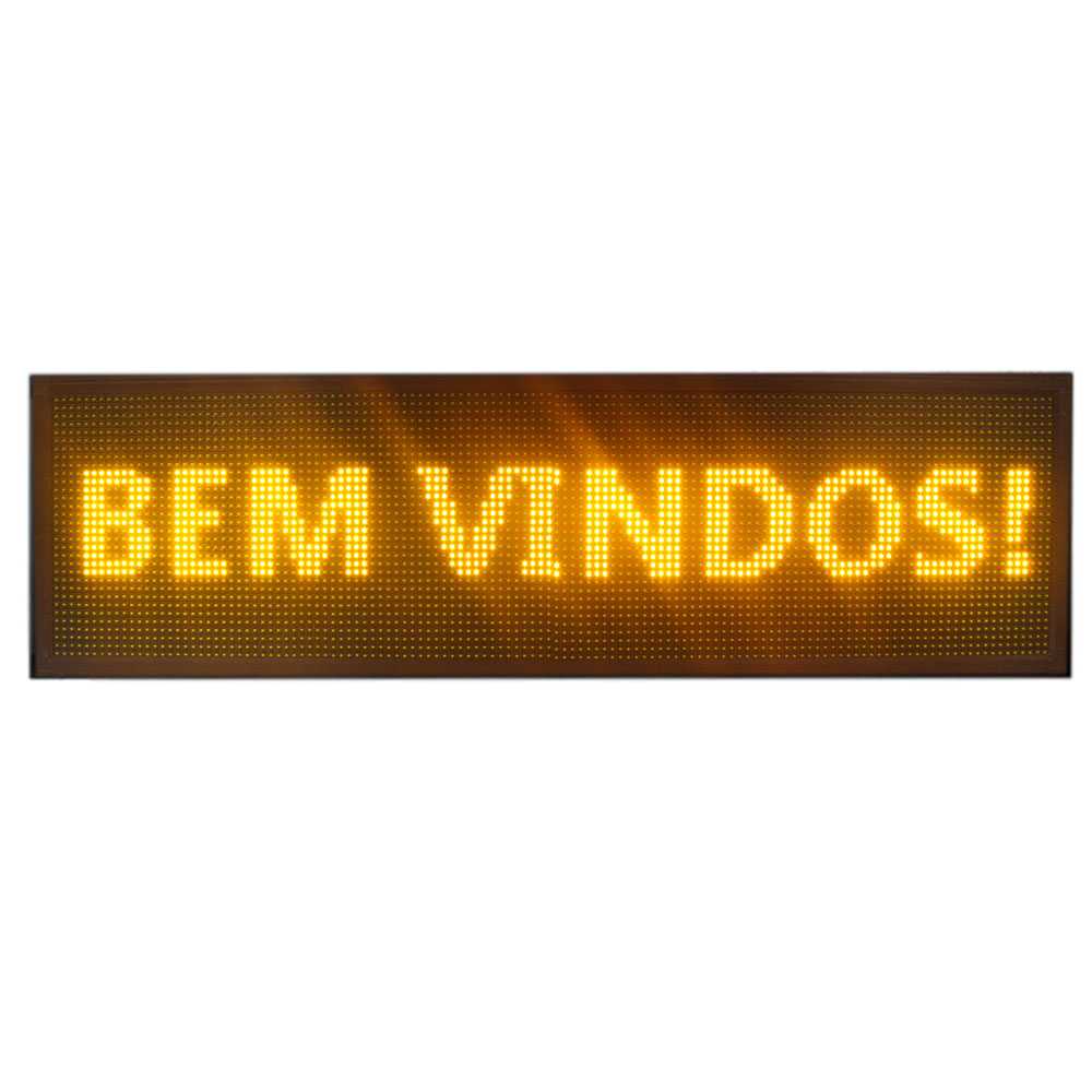 Painel De LED, Letreiro Digital 72cm x 40cm Alto Brilho