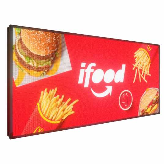 Painel De LED Para Propaganda P8 Full Color 200cm x 100cm