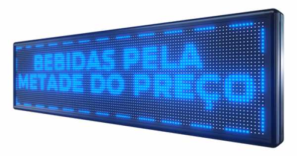 Painel de LED, Letreiro Digital USB 135cm x 39cm - Alto Brilho ...