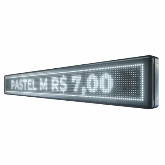 Painel de LED de 167cm x 23cm letreiro digital de alto brilho com ...