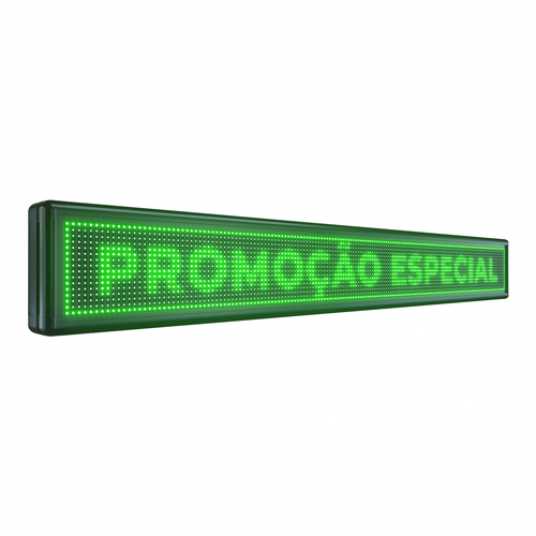 Painel de LED de 167cm x 23cm letreiro digital de alto brilho com ...