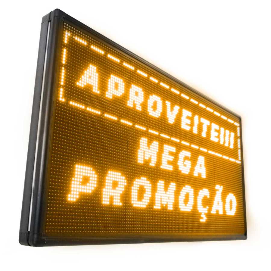 Painel De LED, Letreiro Digital 103cm x 71cm Alto Brilho